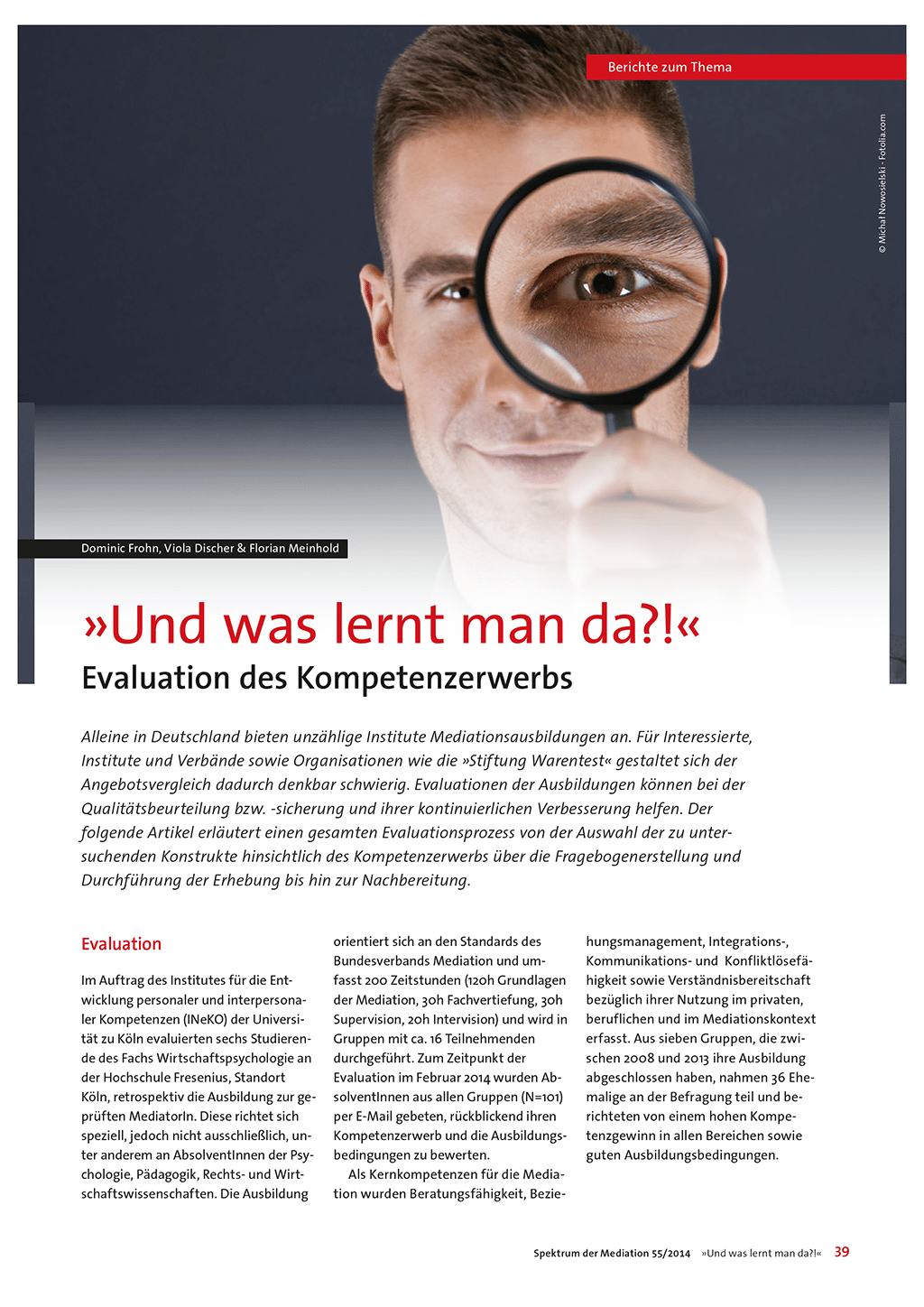 Und was lernt man da?! » Dominic Frohn
